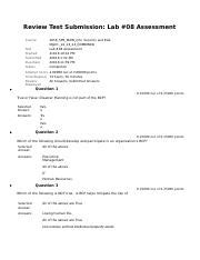 Lab Docx Review Test Submission Lab Assessment Course SPR MAIN Info Security And