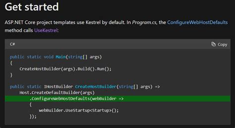 UseKestrel Mentioned But Not Shown In The Sample Code Issue 24049