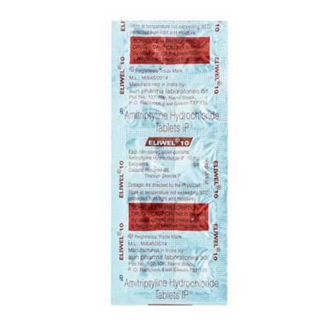 Amitriptyline 10 Mg Tablets At Rs 26 65 Stripe Amitriptyline Tablet