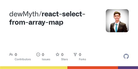 Github Dewmythreact Select From Array Map