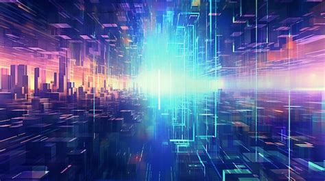 Premium Photo A Mesmerizing Vision Of The Future Witness Pixelated