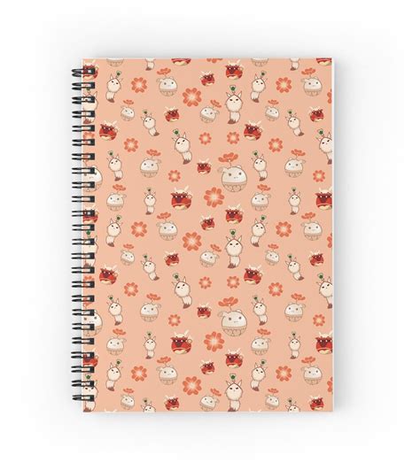 Genshin Impact Klee Pattern Spiral Notebook By Gabyshiny Artofit