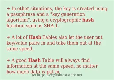 example uses in sentence of hash englishteststore blog