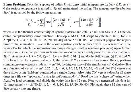 Solved Consider A Sphere Of Radius R With Zero Initial Chegg Com