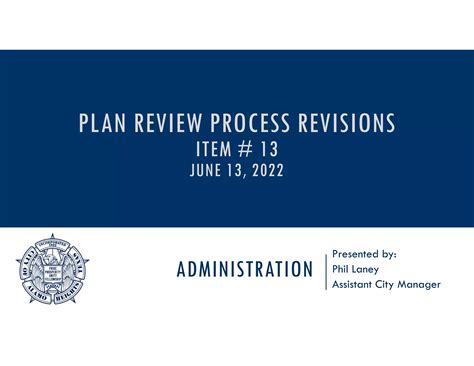 Item PPT Plan Review Process Revisions PPT