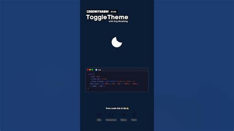 Create Toggle Theme Switch Using Css Shortvideo Shorts Css