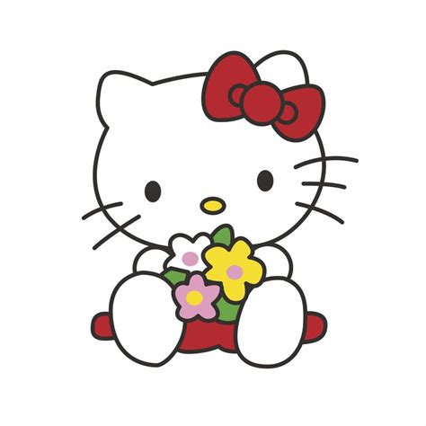 Hello Kitty With Cute Pose 22788421 Vector Art At Vecteezy