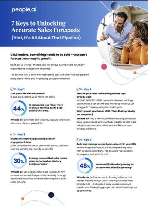 7 Keys To Accurate Sales Forecasts And A Healthier Pipeline People Ai