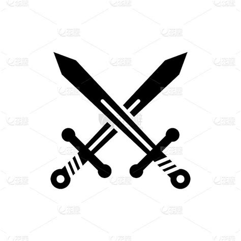 剑图标设计标志模板插图