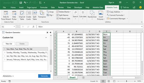 Random Generator For Excel Generate Unique Random Numbers Passwords Dates