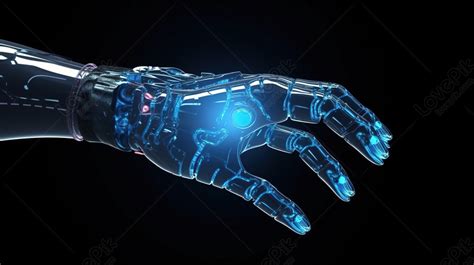 기술 연결의 미래 로봇 손 또는 사이보그 손의 그래픽 3d 디스플레이 기술 연결의 미래 로봇 손 또는 사이보그 손의 그래픽 3d 디스플레이 사진 기술 연결의 미래
