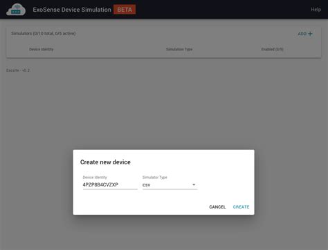 Using The ExoSense Simulator Exosite Documentation