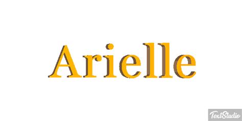 Arielle Name Animated  Logo Designs