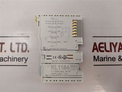 Beckhoff Kl Bus Terminal Channel Digital Input Module Aeliya Marine