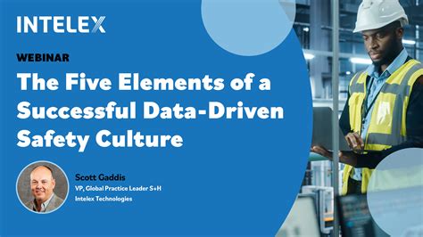 The Five Elements Of A Successful Data Driven Safety Culture