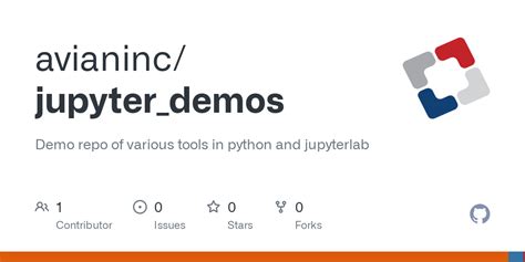 Github Avianincjupyterdemos Demo Repo Of Various Tools In Python And Jupyterlab
