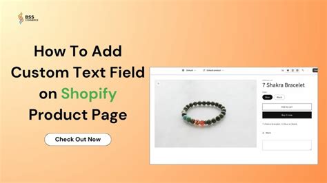 How To Add Custom Text Field On Shopify Product Page 2025