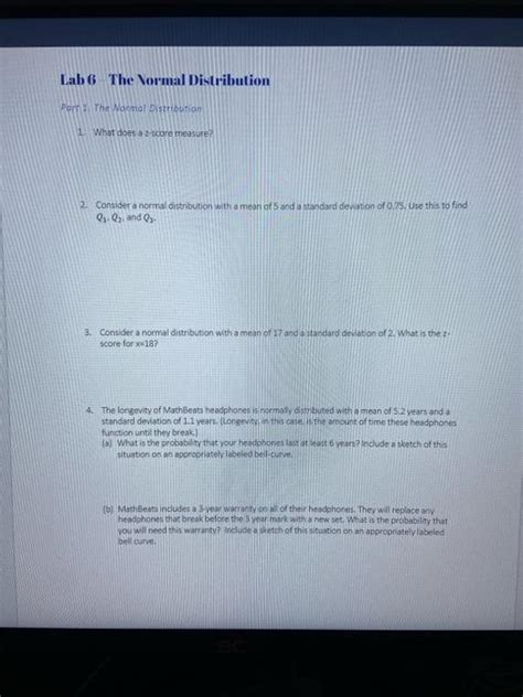 Solved Part The Central Limit Theorem Recently Wour Chegg