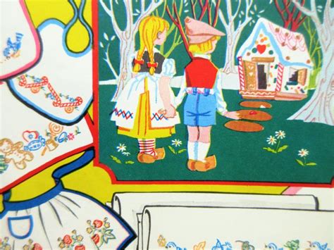 Vintage Vogart 718 Transfer Pattern Storybook Motifs Hansel Etsy Vintage Crafts Needlework