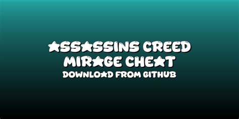 Github Vesolrodelassassins Creed Mirage Acidrain Download Assassins Creed Mirage Trainer