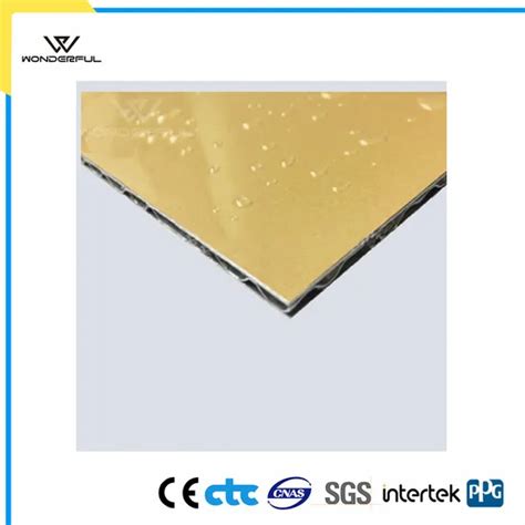 Solid Fireproof Facade Corrugated Core Composite Panel Facade Accp Aluminum Panel And