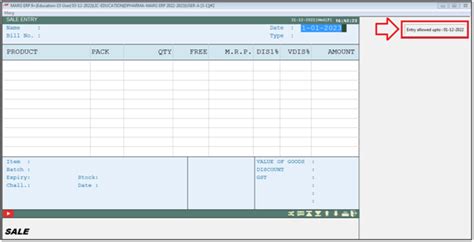 If Entry Allowed Upto Alert Appears At The Time Of Billing Then How