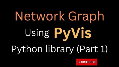 1 Visualize Your Network Data With Pyvis 🌐 Edges And Nodes Part 1