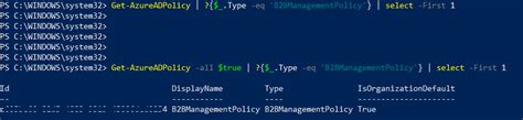 [the original powershell command listed in kb to get the policy couldn