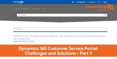 Dynamics 365 Portal Challenges And Solutions Part 1 Connecting Software