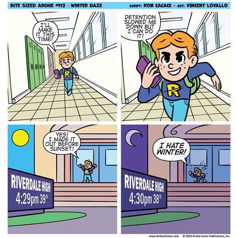 Bite Sized Archie Winter Daze Archie Comics