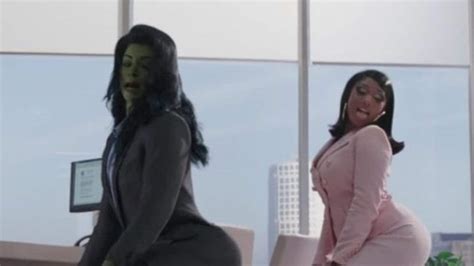 Megan Thee Stallion Makes A Memorable Mcu Debut Teaches She Hulk To Twerk Watch Video Movies