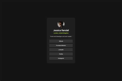 Frontend Mentor Social Link Profiles Page Using Flexbox Coding
