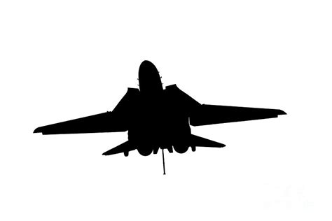 Grumman F 14 Tomcat Landing W Tailhook Silhouette Photograph By Wernher Krutein Fine Art America