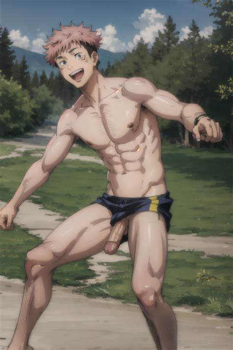 Rule 34 1boy Ai Generated Dickslip Gay Itadori Yuuji Jujutsu Kaisen Male Solo Underwear 9198854