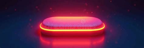 Animated Button Glowing Call To Action Highlight Design Click Effect Stock Illustration