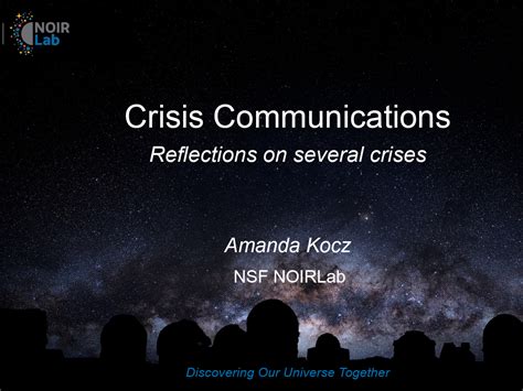 Event Driven Communication And Crisis Communication Nsf Research
