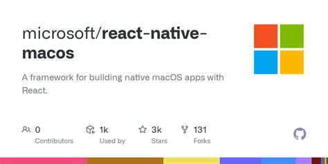 Github Microsoftreact Native Macos A Framework For Building Native Macos Apps With React