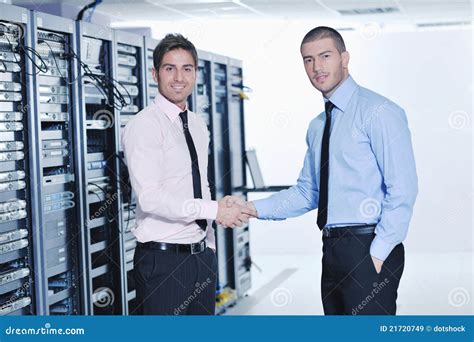 It Engineers In Network Server Room Stock Image Image Of Center Help 21720749