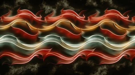 Abstract Flowing Waves In Vibrant Colors Creating A Dynamic Visual Effect Premium Ai Generated