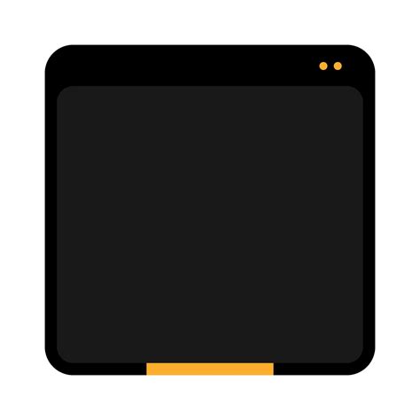 Futuristic Black User Interface Panel With Orange Highlights Minimal Tech Interface Element In