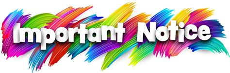 중요 공지 사항 흰색 위에 다채로운 스펙트럼 페인트 브러시 스트로크가 있는 종이 단어 기호 알림 메시지에 대한 스톡 벡터 아트 및 기타 이미지 Istock