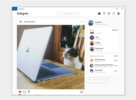 instagram launches pwa in microsoft store with direct messaging