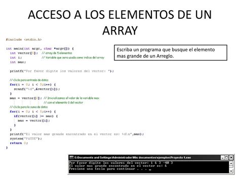 manejo de arrelogs en c clase 8 arreglos ppt descargar