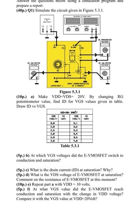Solved Prepare A Report P Q Simulate The Circuit Chegg Com