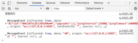 然后我们在刚才创建的 Html 页面的输入框中发送消息，控制台中打印出了我们的信息：