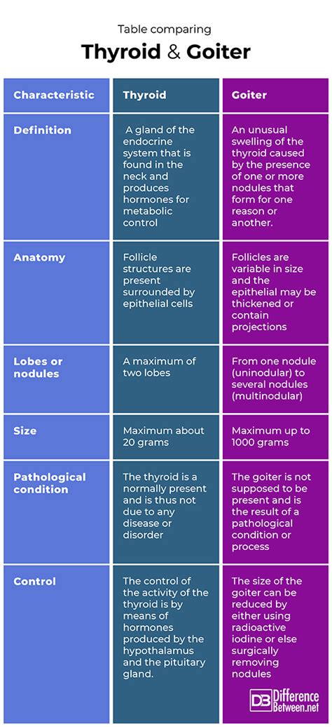 Difference Between Thyroid And Goiter Difference Between Thyroid Vs Goiter
