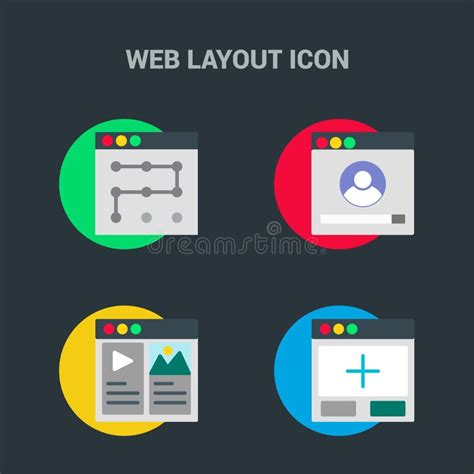 Web Layout Icon With Creative Design Vector Stock Vector Illustration Of Landing Site 123825683