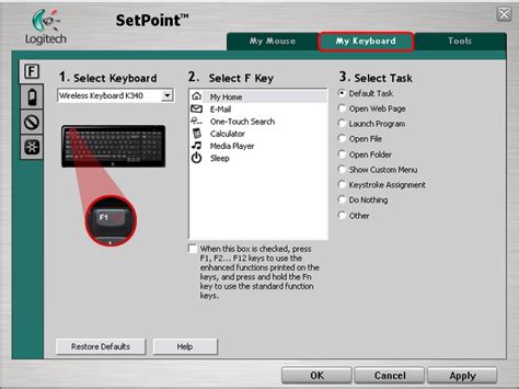 My K340 Cannot Be Customized Using Logitech Software Setpoint Logitech Support Download