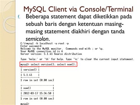 pengolahan database dengan mysql ppt