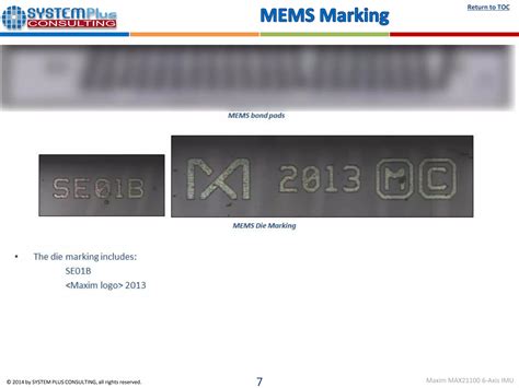 Maxim Integrated Max21100 6 Axis Mems Imu Teardown Reverse Costing Report Published By Yole